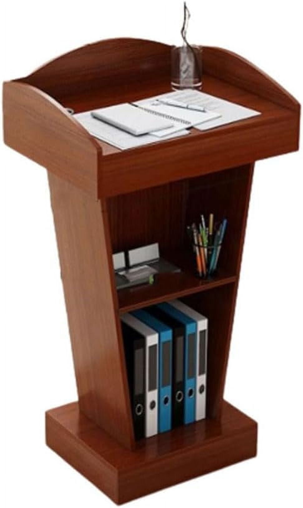 Natural Breeze Lectern Wooden Lectern Podium Stand Portable Church ...