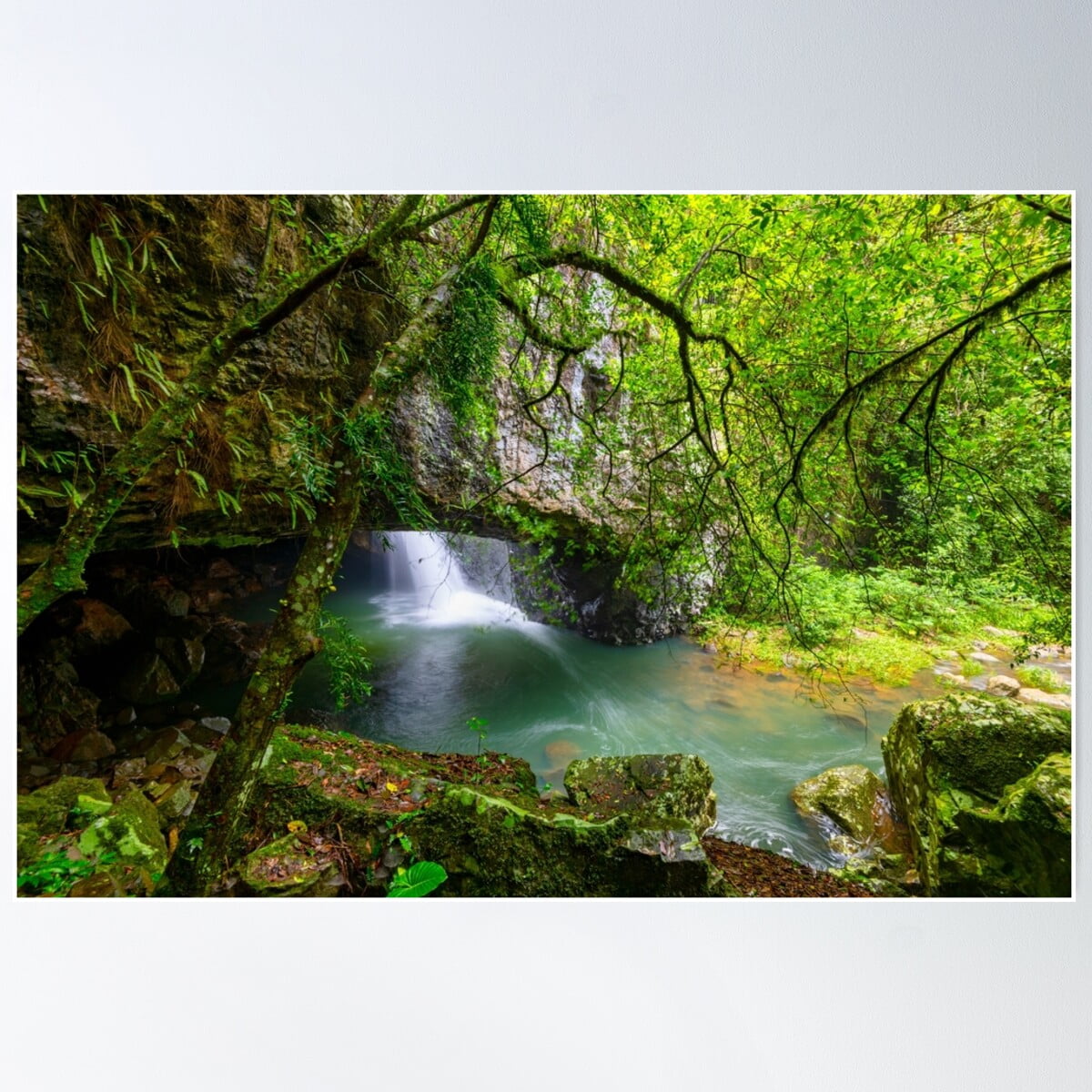 Natural Bridge Springbrook National Park Poster Wall Art, Modern Wall ...