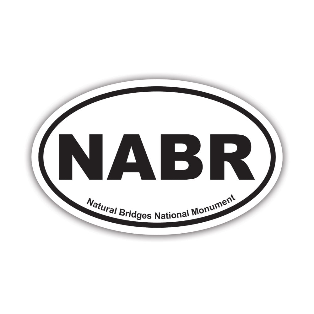 Natural Bridges National Monument NABR Oval Sticker Decal - Self ...