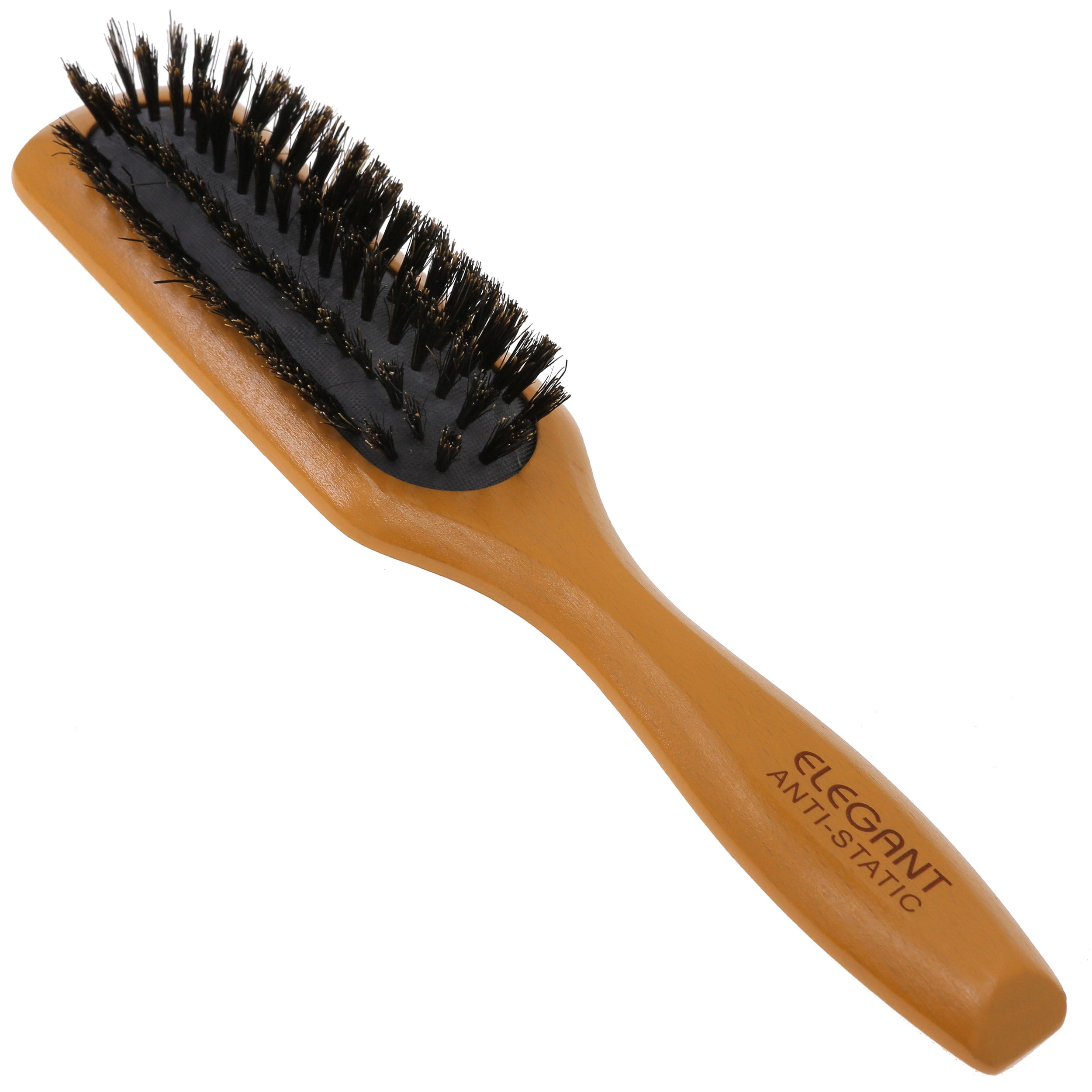 Natural Bristle Anti-Static Hair Brush for Styling - Walmart.com
