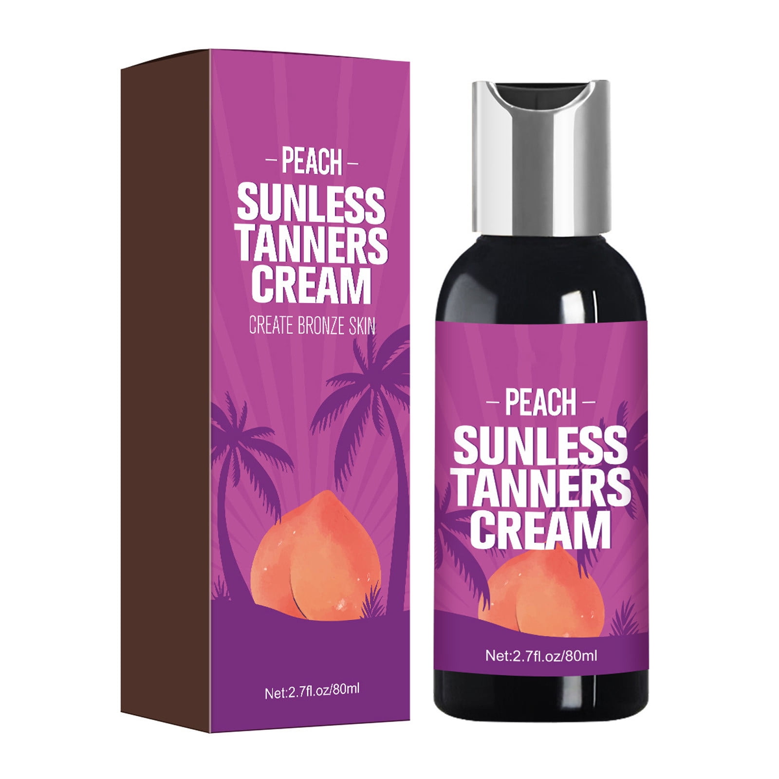 Natural Bronzing Self Tanning Lotion with Hyaluronic Acid and Coconut Oil for Face and Body ...