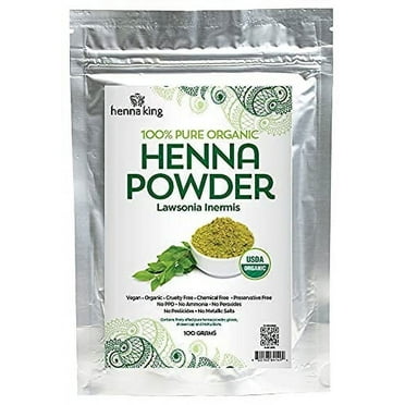 Natural Pure Brown Henna 100% All Natural Indigo Powder for Temporary ...