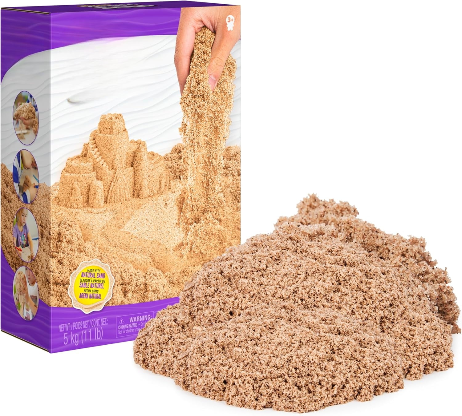 Natural Brown Play Sand, Mega Box for Arts and Crafts, Sandbox ...