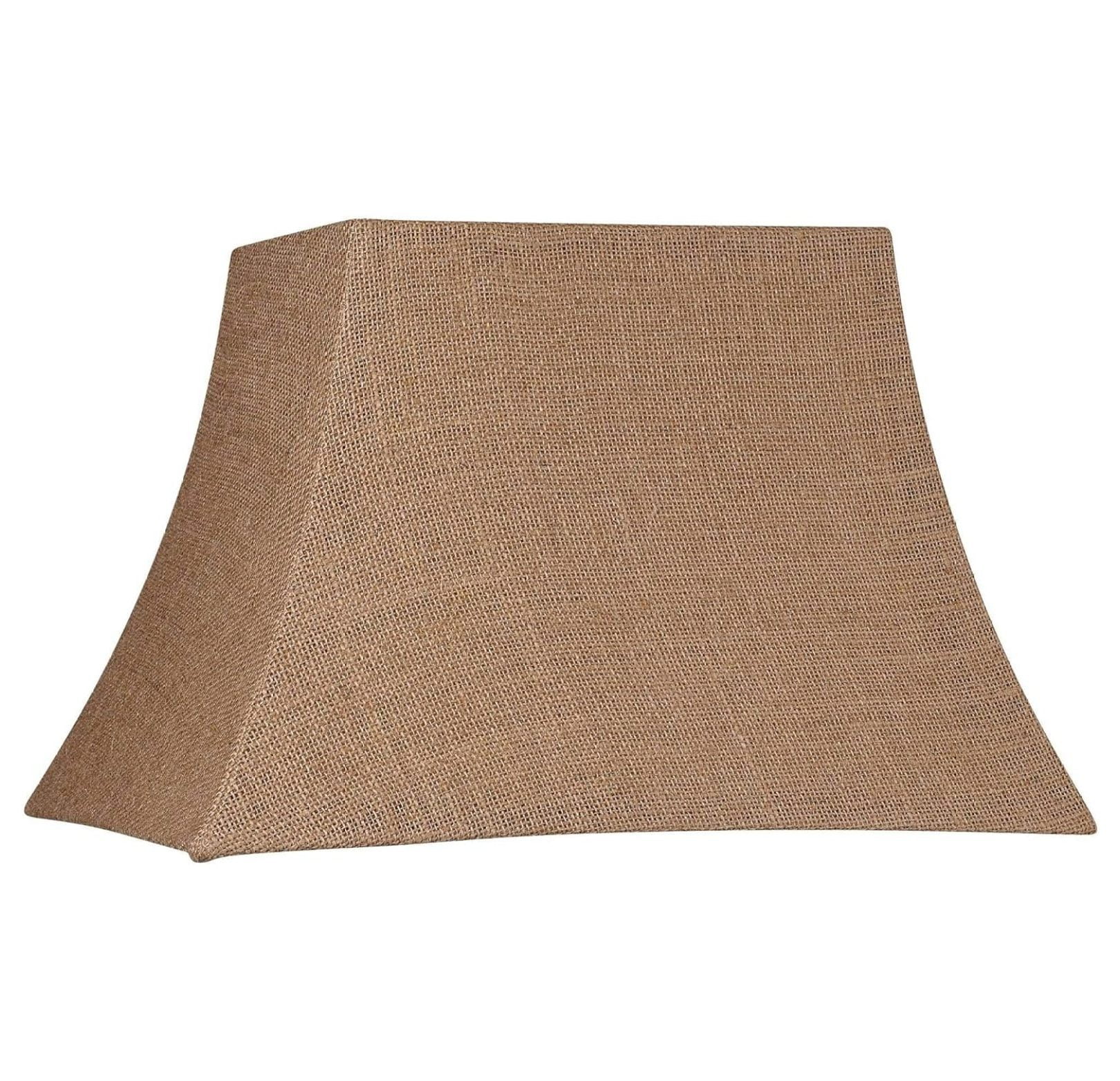 Natural Burlap Medium Rectangle Lamp Shade 10" Wide x 7" Deep at Top ...