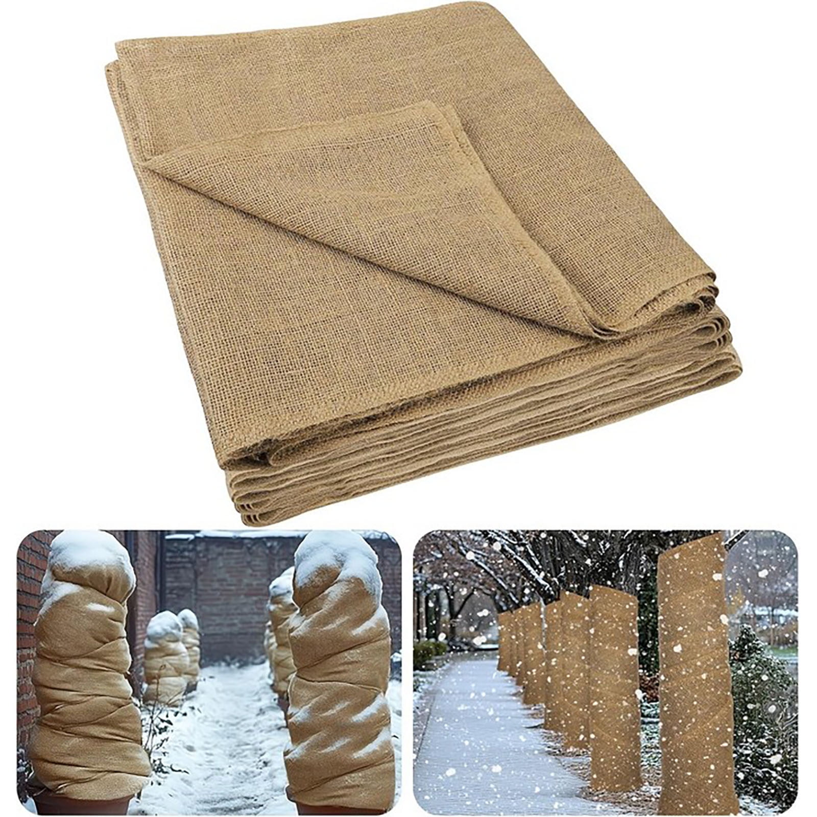 Natural Burlap Plant Covers Freeze Protection - Winter Frost Plant ...