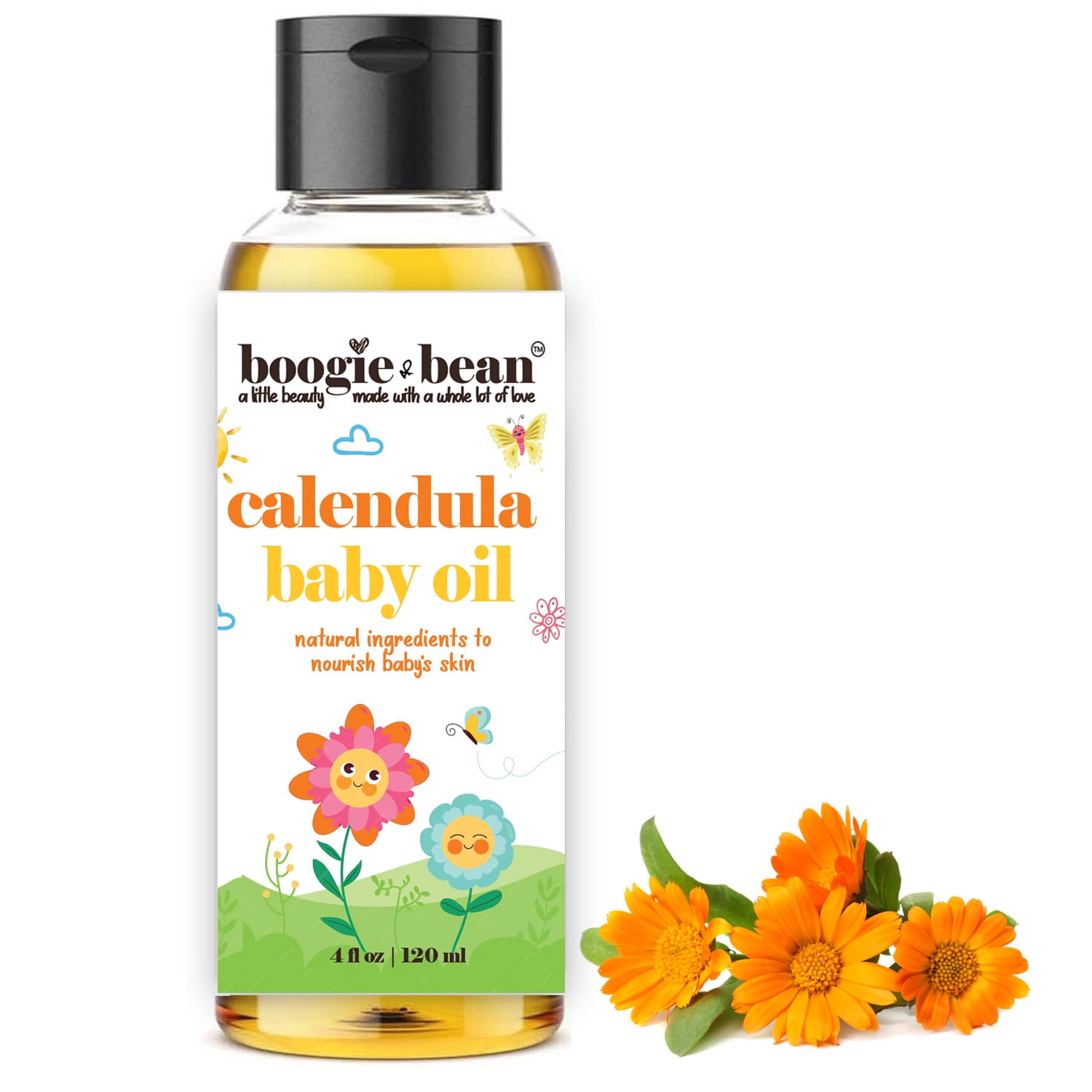 Natural Calendula Baby Oil, Soothing Calendula Baby Oil For Baby Skin ...
