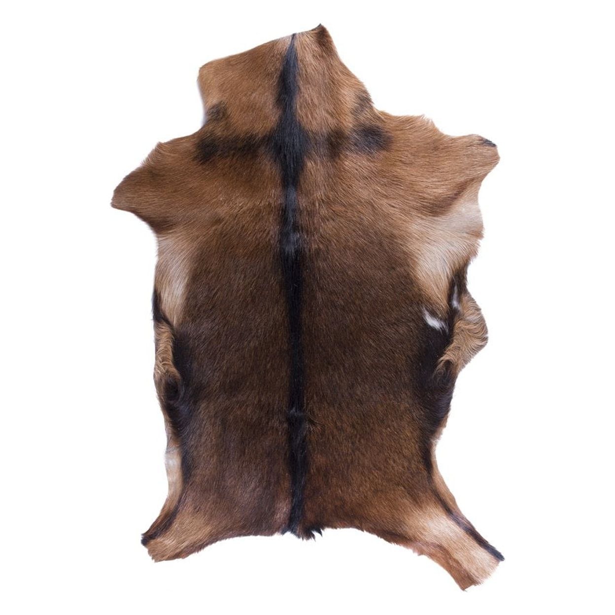 Natural Calfskin Throw Rug 2x3 Handmade Brazilian Cowhide Shed-Free ...