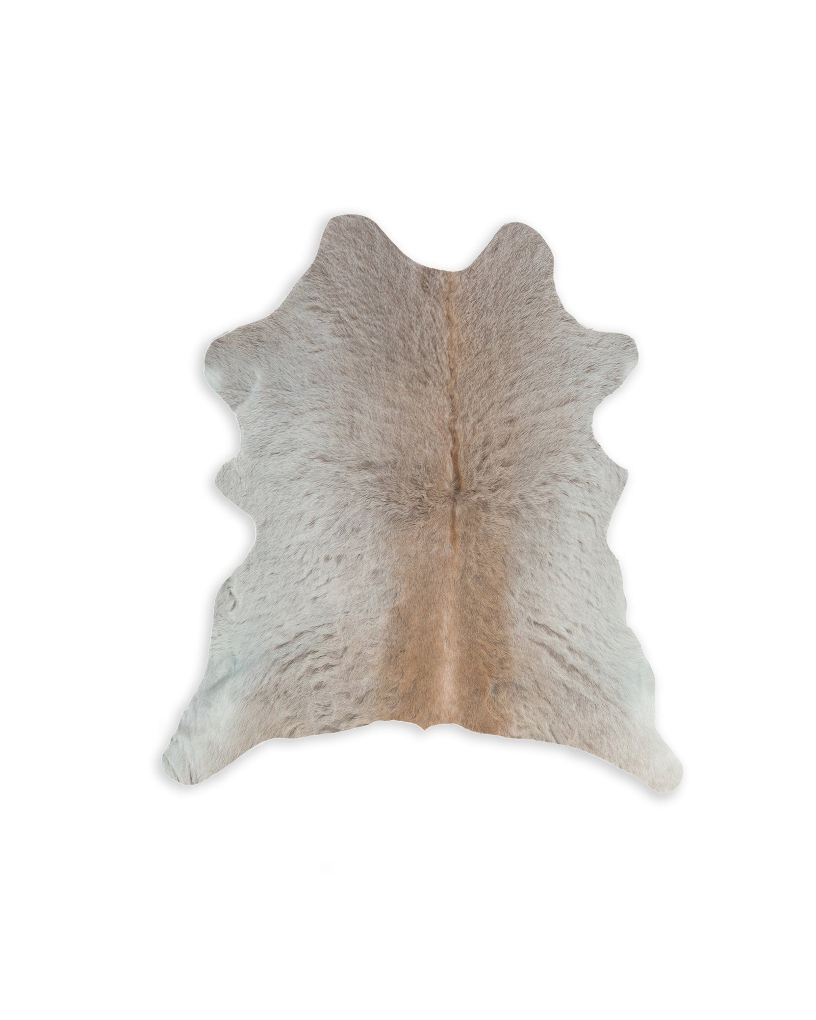 Natural Classic Calfskin Throw Rug | Natural & light grey | 2'x3 ...