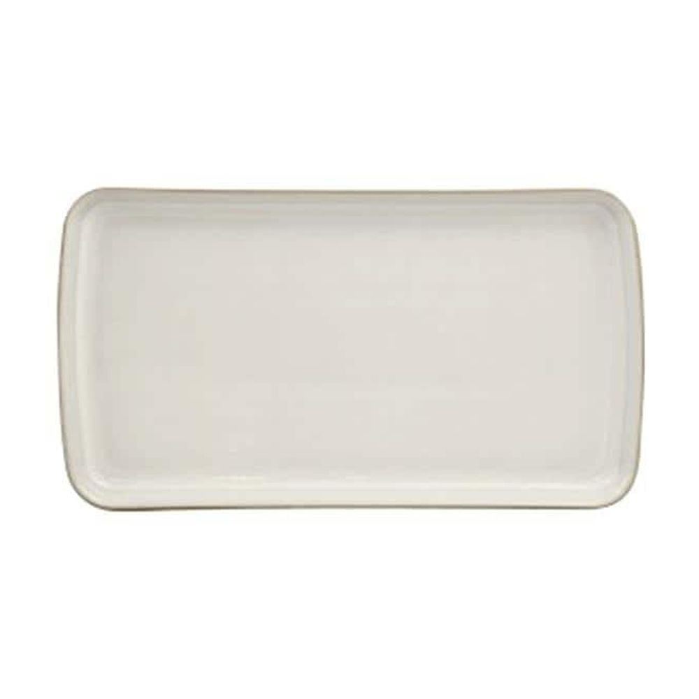 Natural Canvas Stoneware Small Rectangular Platter - Walmart.com