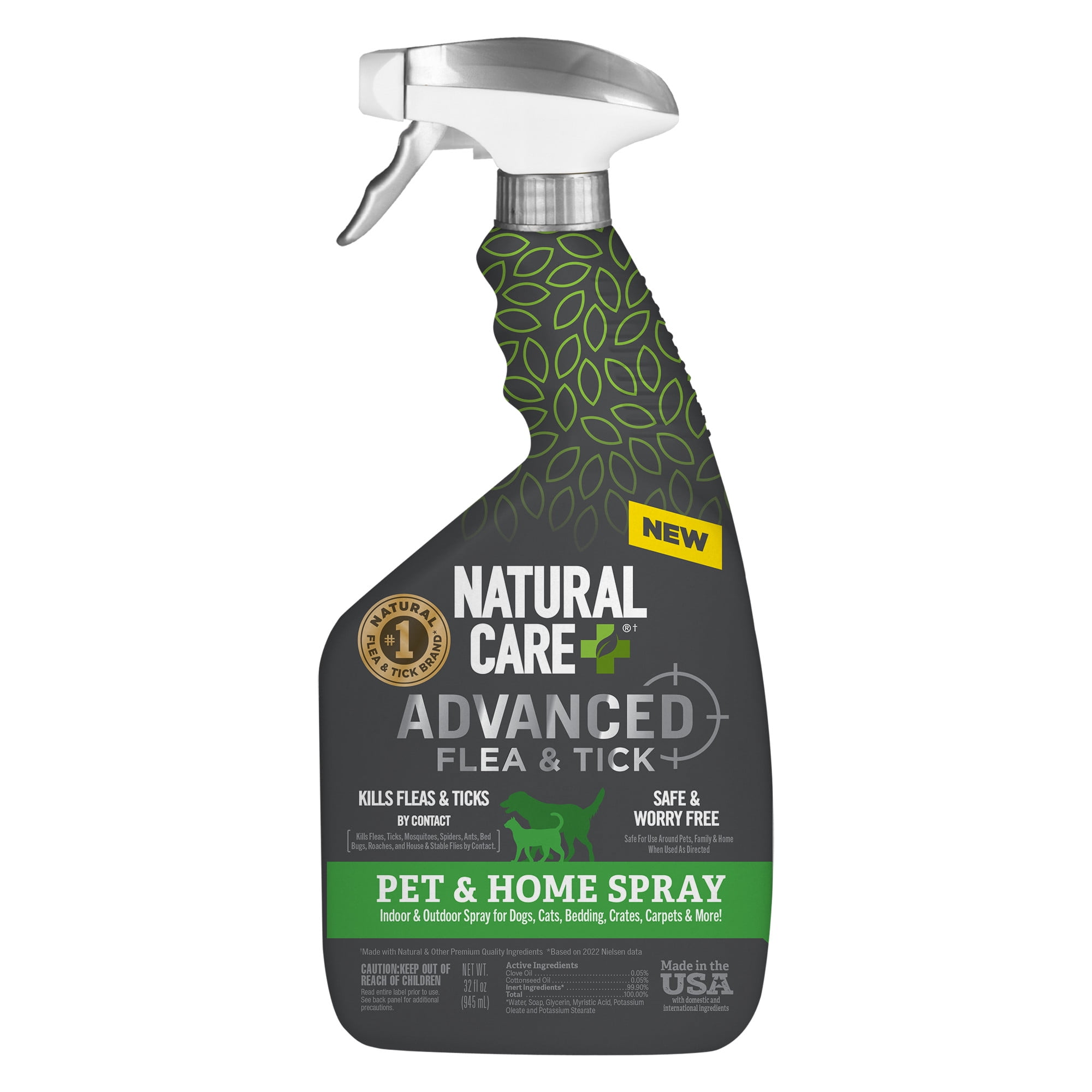 Natural Care Advanced Flea and Tick Pet & Home Spray, 32 oz. - Walmart.com