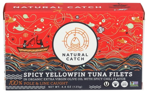 Natural Catch Yellowfin Tuna in Chile Extra Virgin Olive Oil 4.4 oz ...