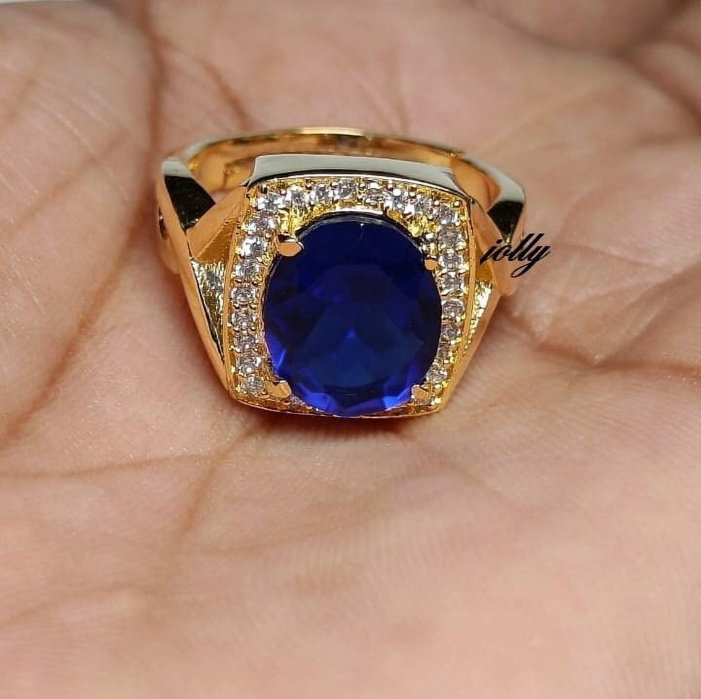 Natural Certified 5.25 CT Blue Sapphire Rashi Ratan Astrological ...
