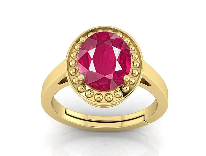 Natural Certified Ruby Manik Gemstone 925 Sterling Silver Ring for Men ...