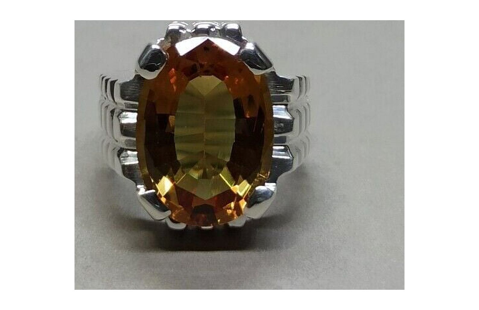 Natural Certified alexandrite Men's Ring Oval Gemstone Ring Birthstone ...