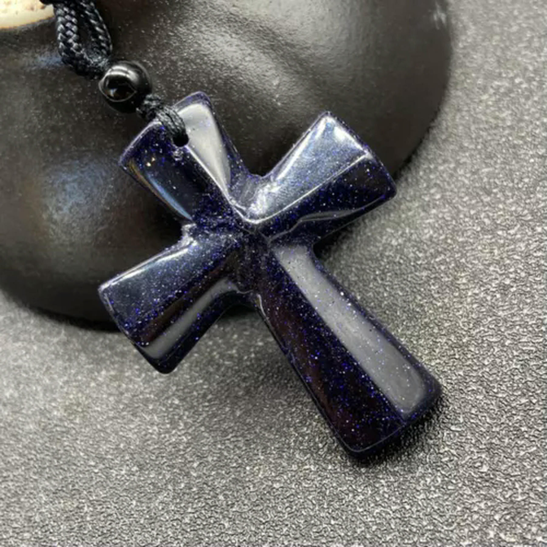 Natural Chakra Cross Quartz Crystal Stone Healing Gemstone Pendant ...