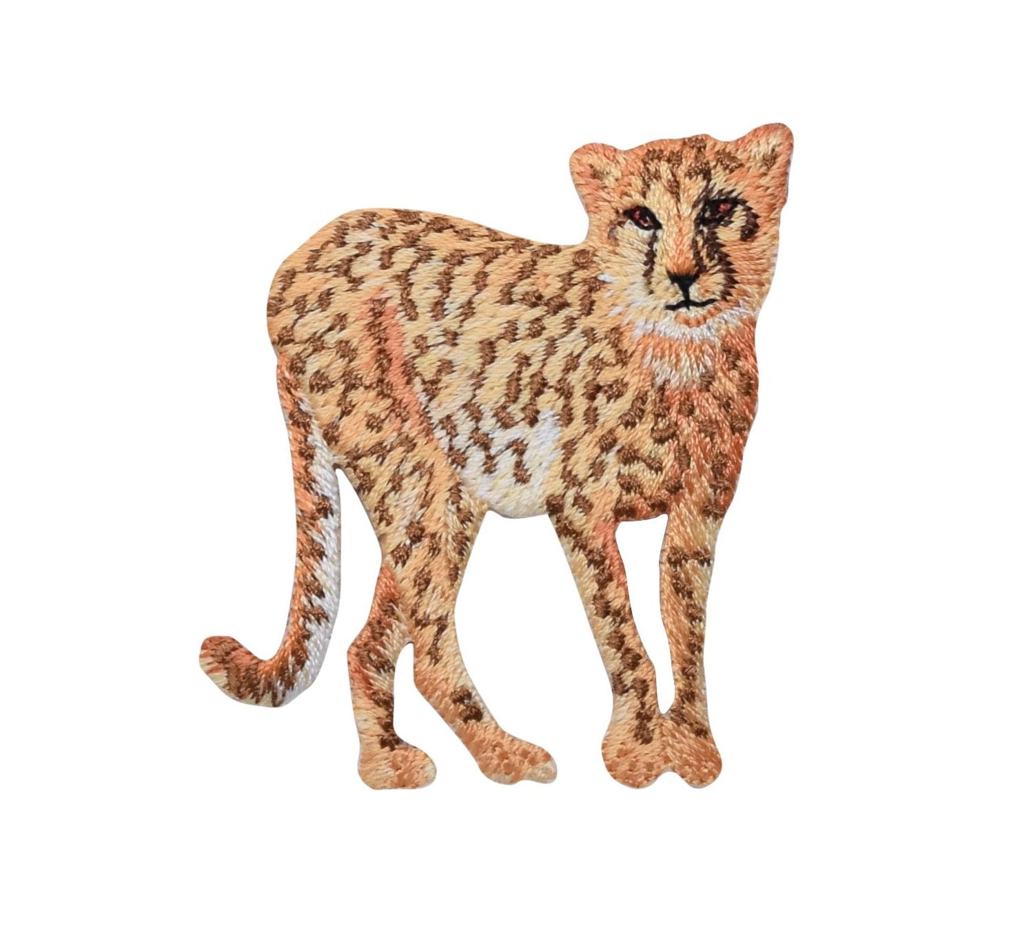 Natural Cheetah - Full Body - Standing - Facing Right - Iron on ...