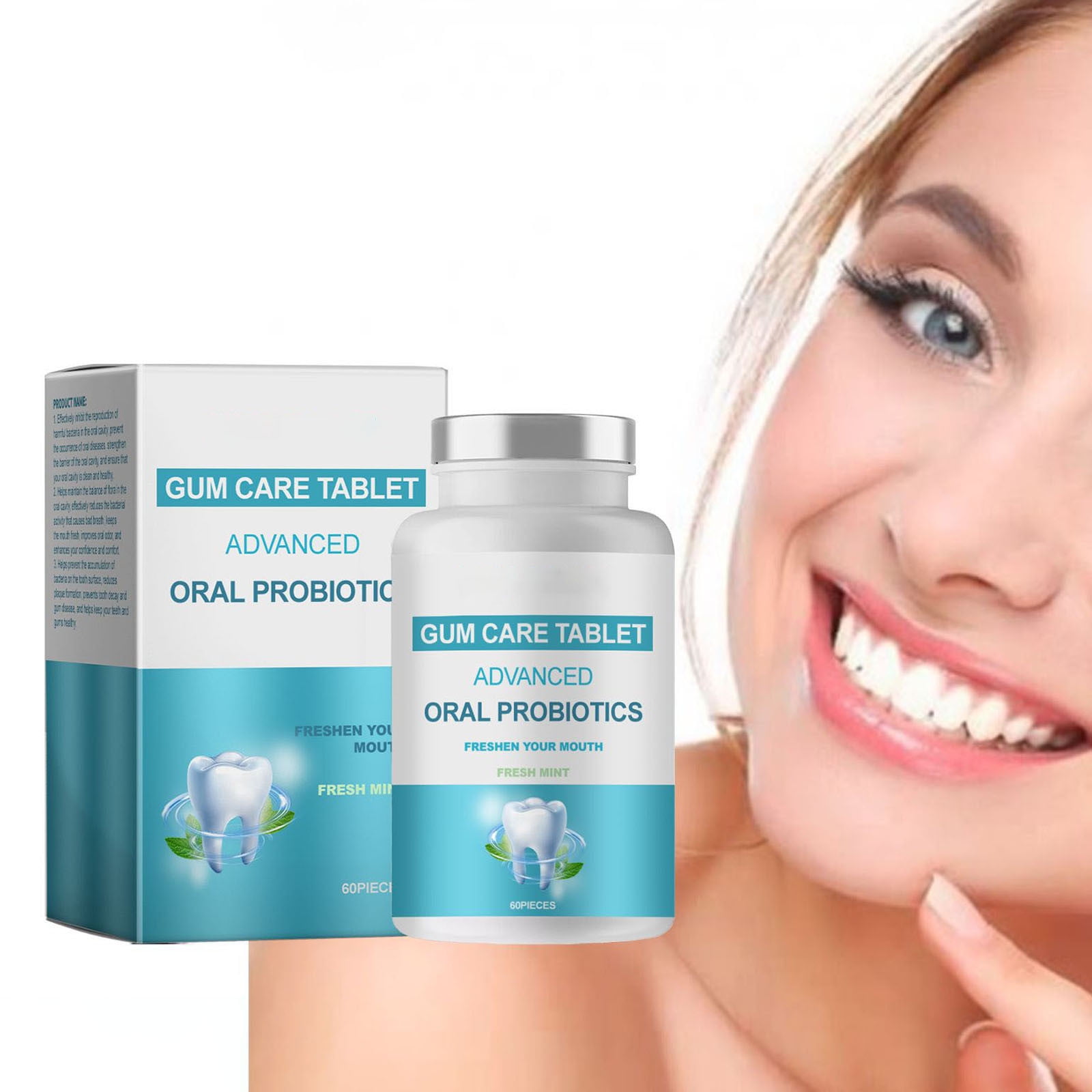 Natural Chewable Toothpaste Tablets in Earth Friendly Jar No Fluoride ...