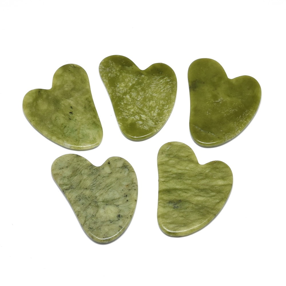 Natural Chinese Jade Gua Sha Boards Scraping Massage Tools Gua Sha ...