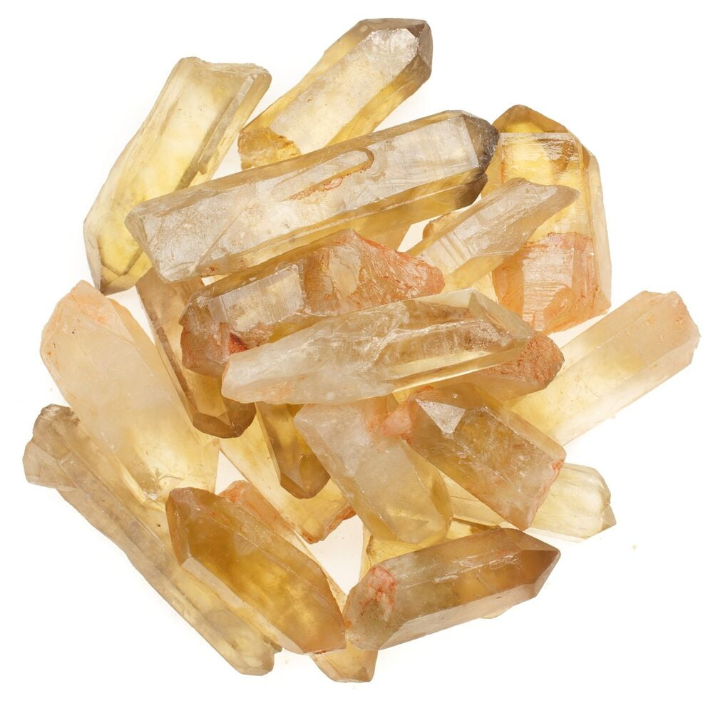 Natural Citrine Points - Large - Dispelling Fear and Anxiety, Good Luck ...