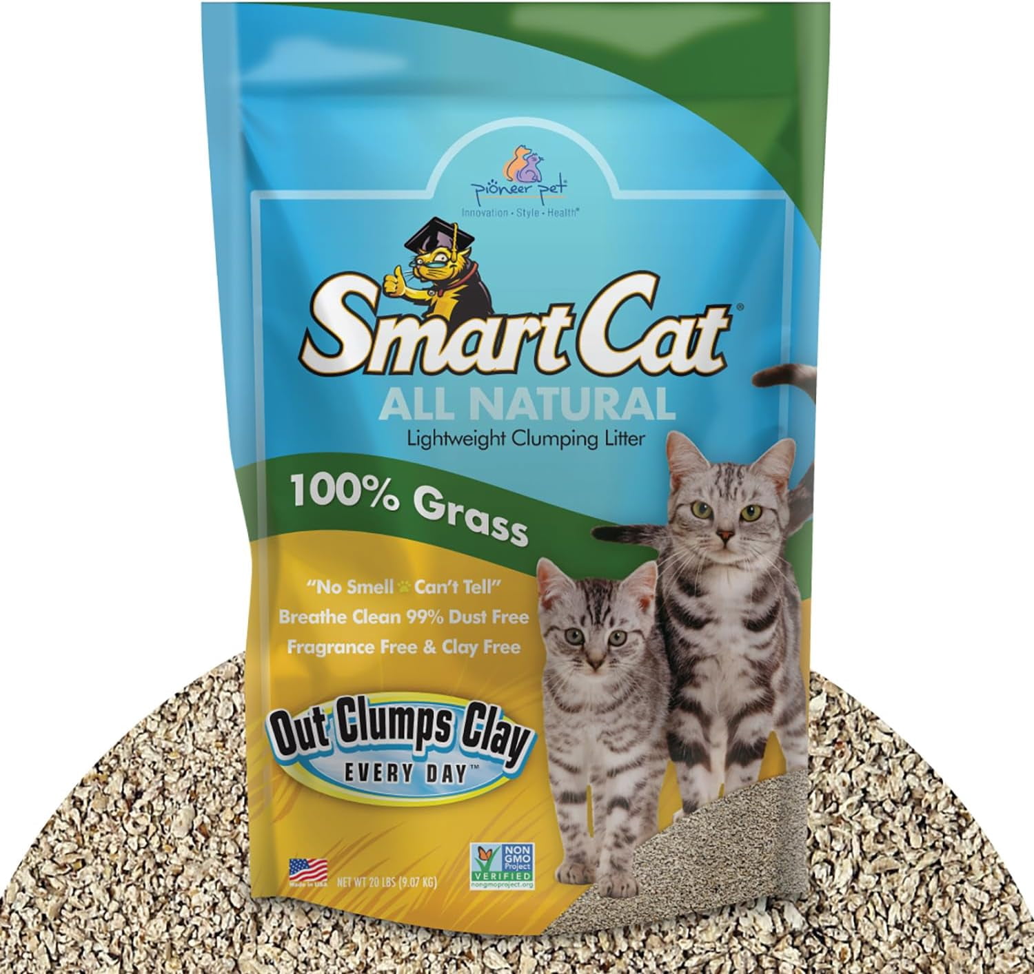 All Natural Clumping Cat Litter, 20 Pound (320oz 1 pack) - Alternative ...