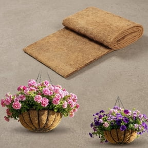 Coco Window Box Liners for Outdoor Garden Planters and Baskets