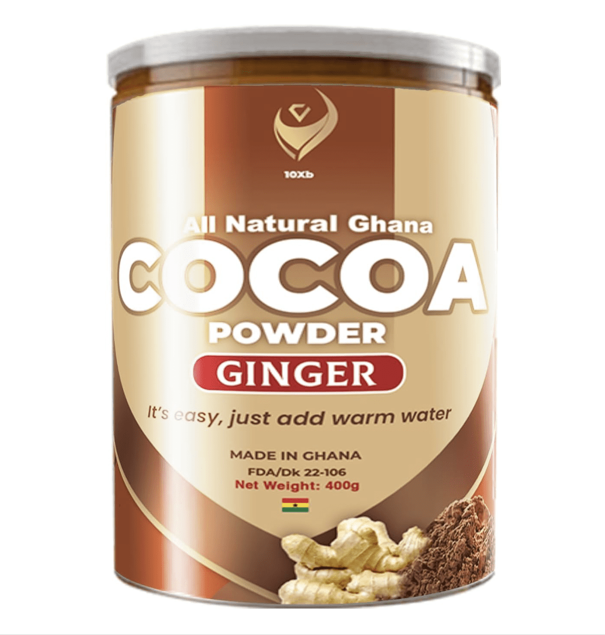 Natural Cocoa Powder (Natural Cocoa Powder with Ginger, 400 Gram ...
