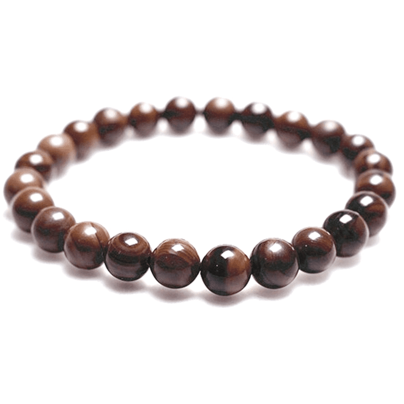 Natural Coffee Jasper 8mm Round Shape Smooth Cut Beads Stretchable ...