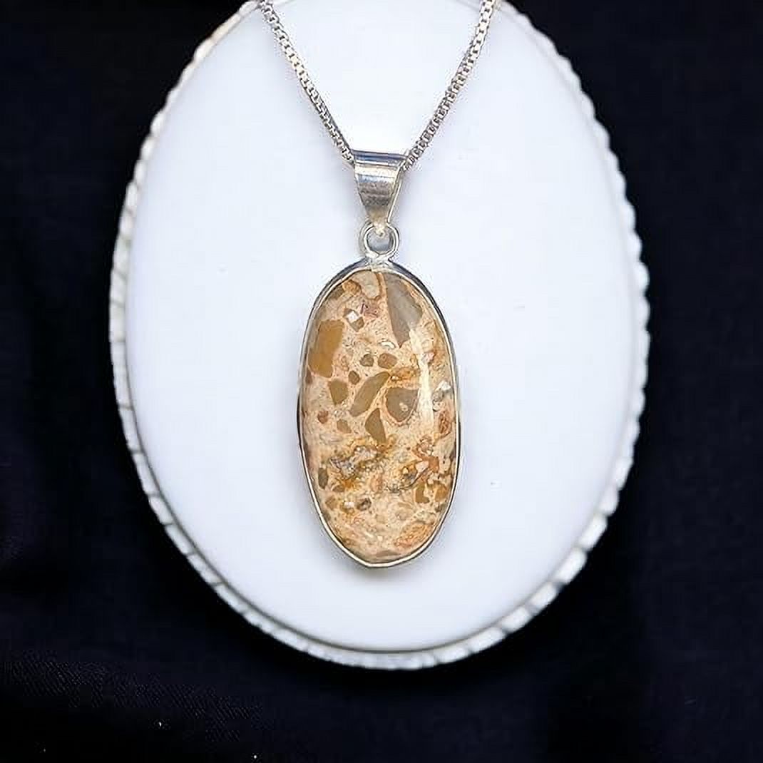 Natural Coffee Jasper Pendant for Women, Coffee Jasper Gemstone Pendant ...
