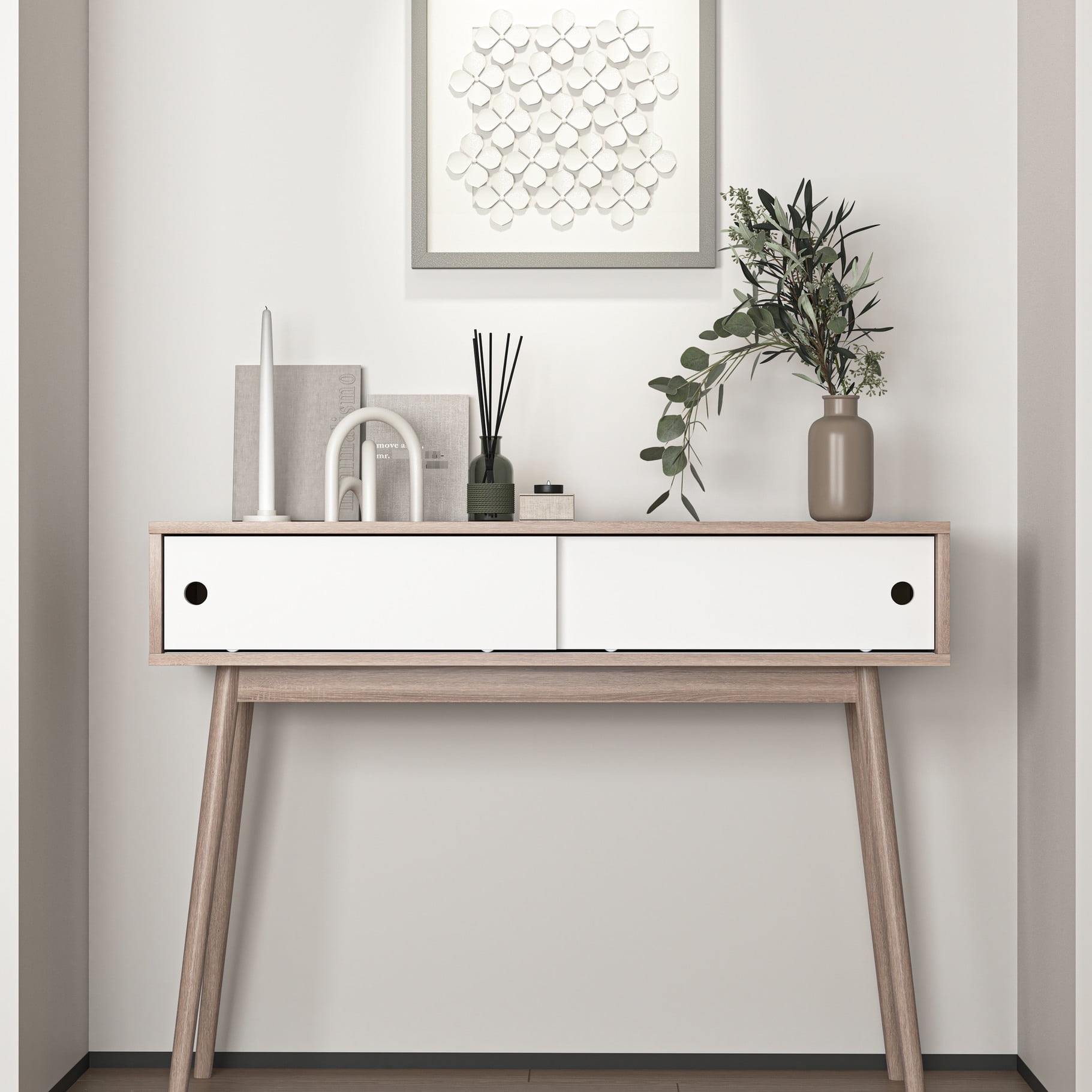 Natural Color, Particle Board - Sliding Doors for Easy Access - Hallway ...