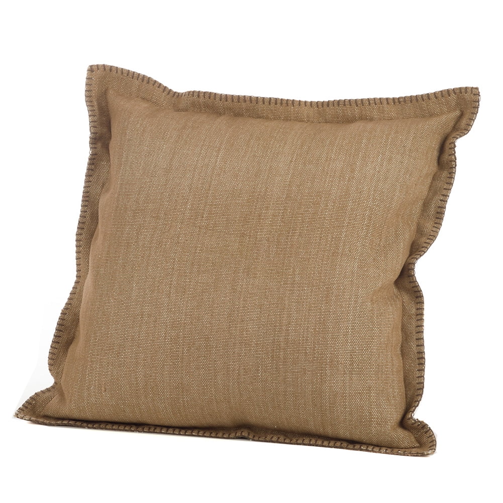 Natural Color Whip Stitched Boarder Pillow (Includes Cover & Filling ...