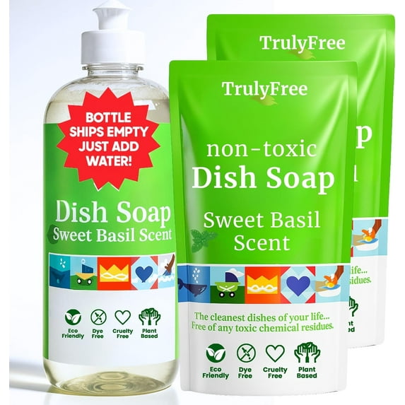 Natural Concentrated Dish Detergent Dishwashing Liquid | Non Toxic ...