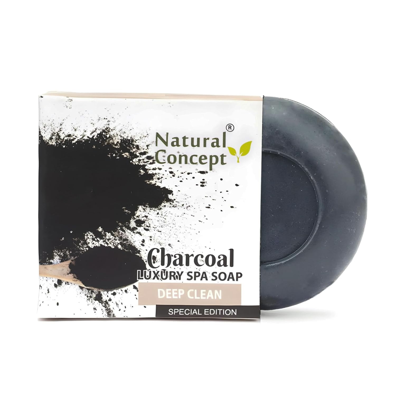 Natural Concept Charcoal Mens Soap 100g Pack of 4 No Parabens Silicones ...