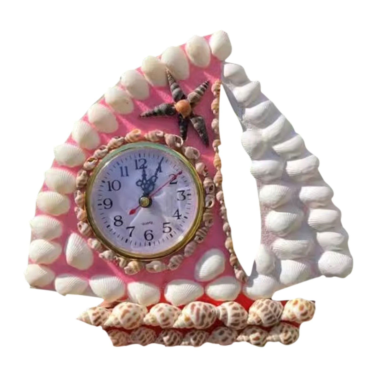 Natural Conch Clock Photo Frame Ornaments， Handmade Crafts， Let You ...