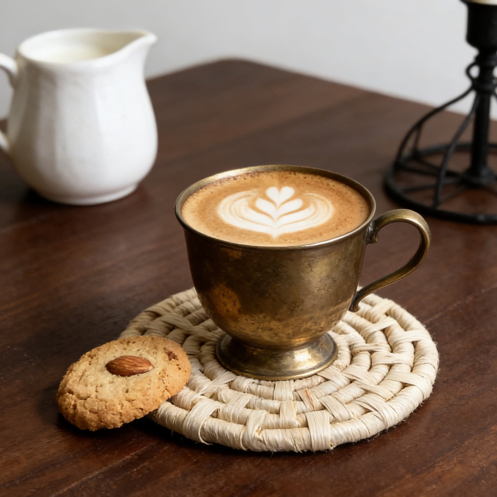 Natural Corn Husk Woven Coasters Rustic Rattan Style Table Mats Heat ...