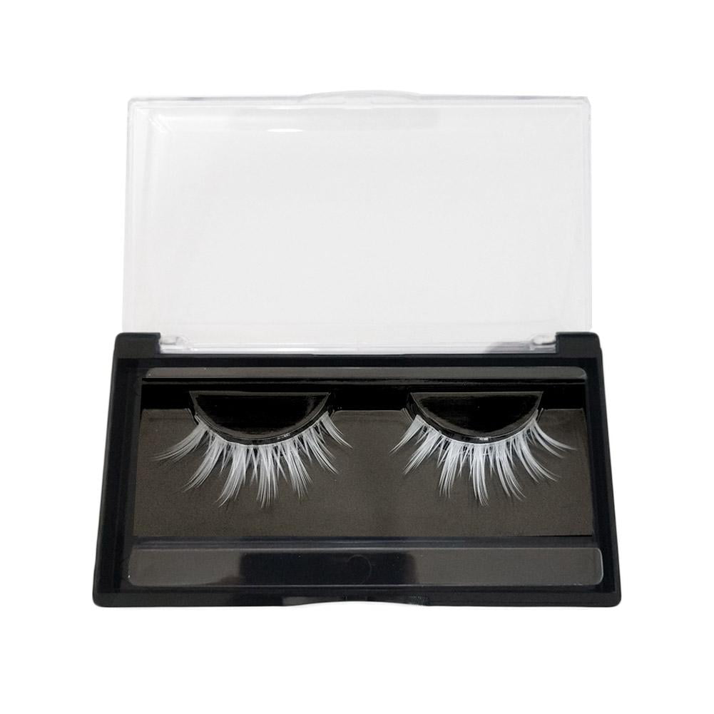 Natural Cosplay Eye Lashes Upper Lower Eyelashes White False Eyelashe ...