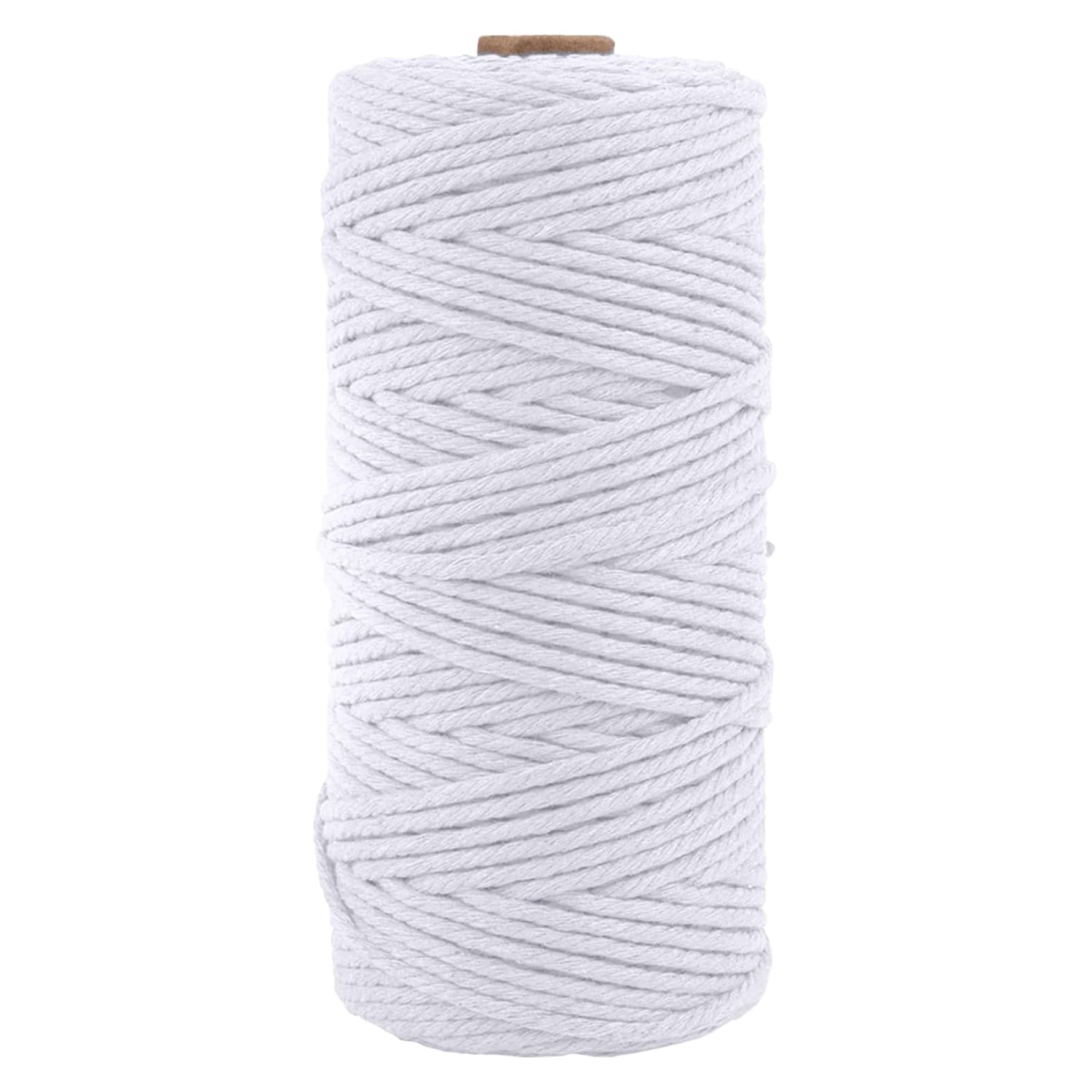 Natural Cotton Macrame Cord 3mm x 100 Yards - Soft Colored Macrame Rope ...