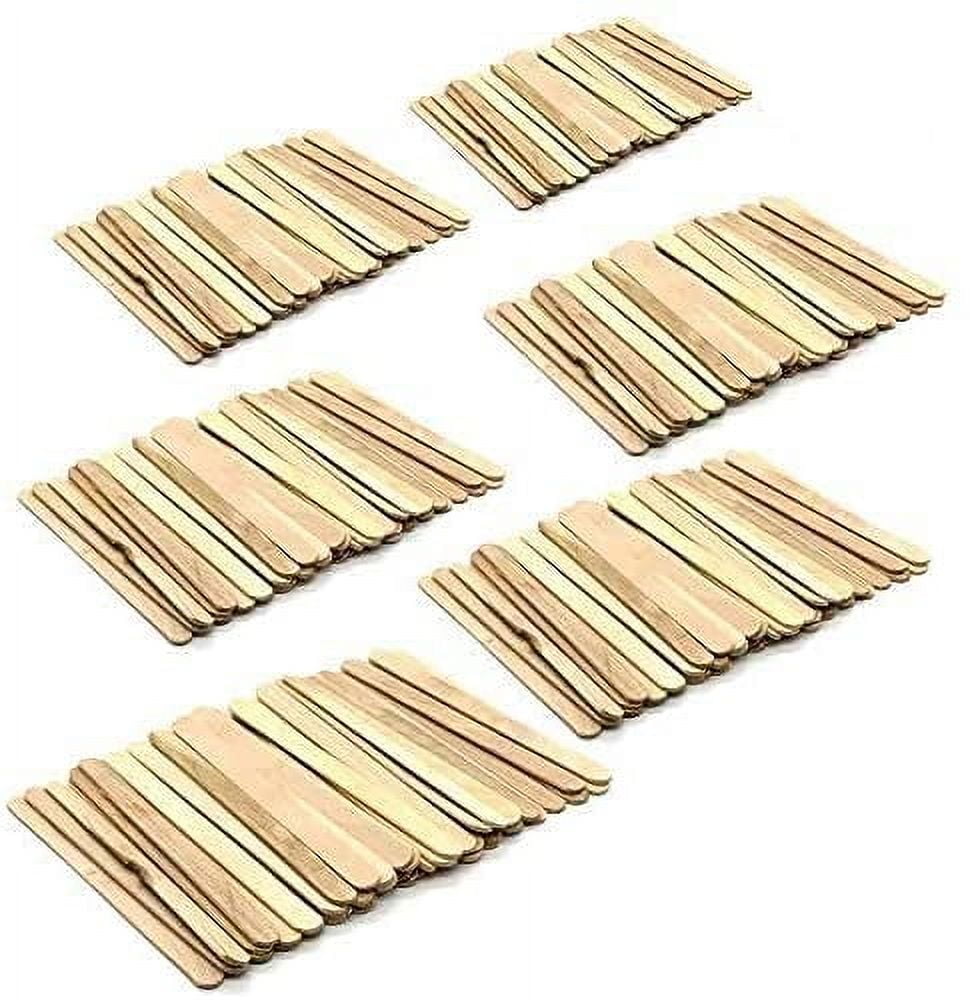 Natural Craft Sticks Wood 300 Pieces Wood Craft Sticks Long Sticks Wood ...