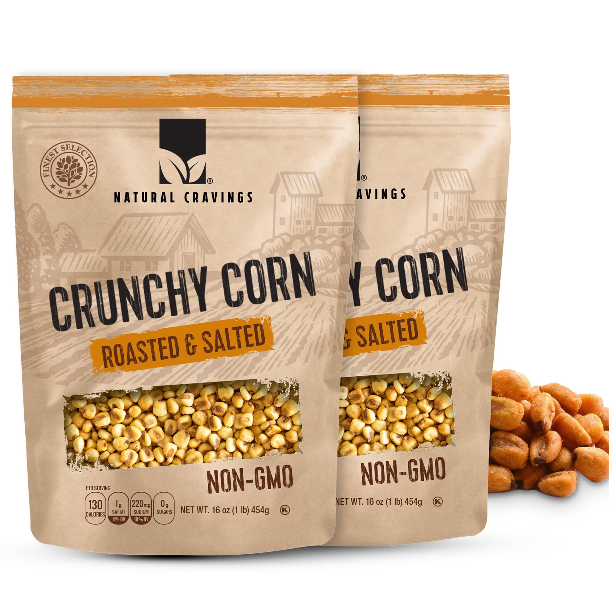 Natural Craving Toastad Corn MZF22 Nuts, Roasted & Salted Flavor, Non ...
