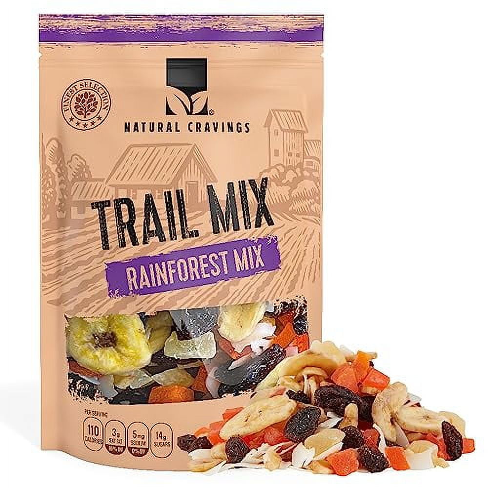 Natural Cravings 22oz Healthy Trail Mix Bulk Family Size Bag - Tropical ...