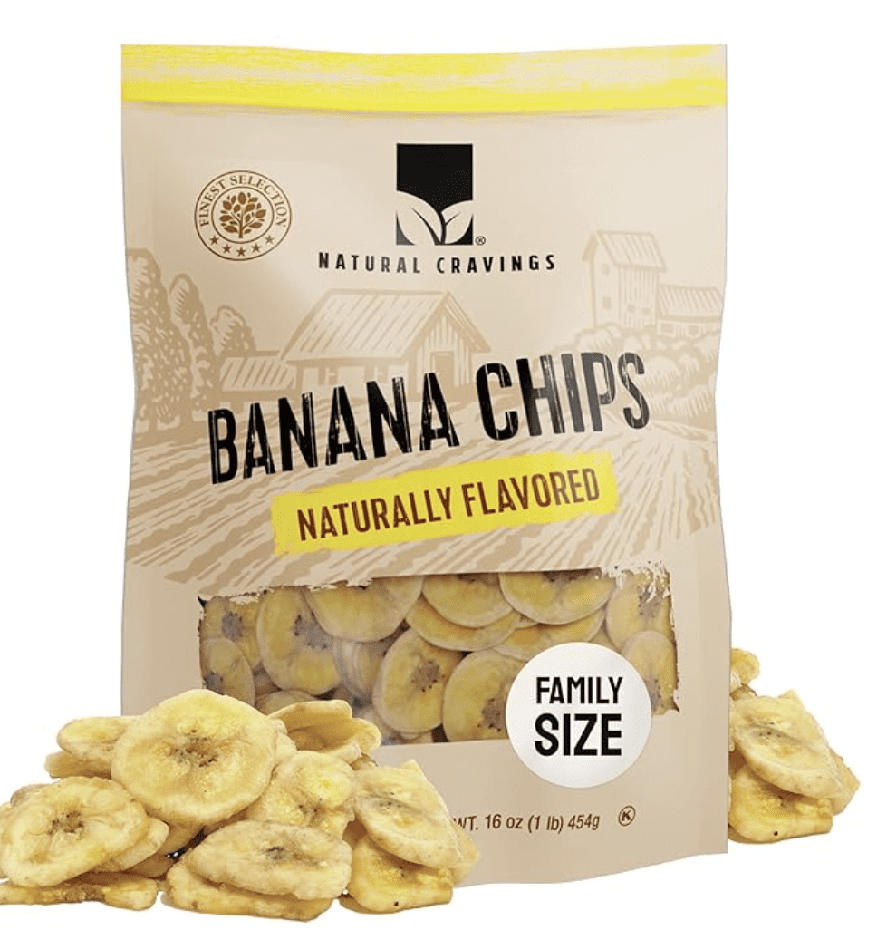 Natural Cravings, Banana Chips, 16 oz, Naturally Flavored Family Size ...
