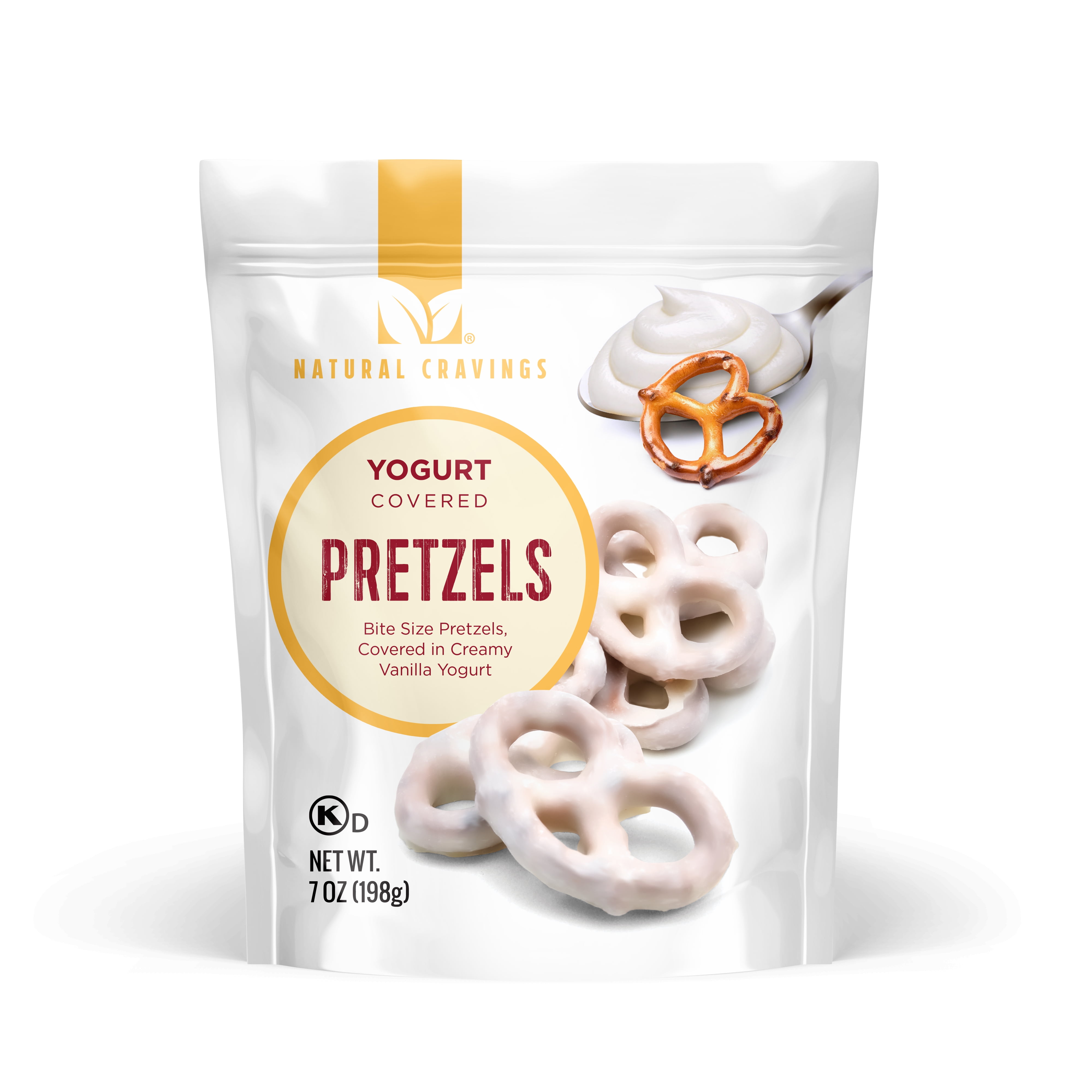 Natural Cravings Yogurt Covered Pretzels, 7 oz Pouch - Walmart.com