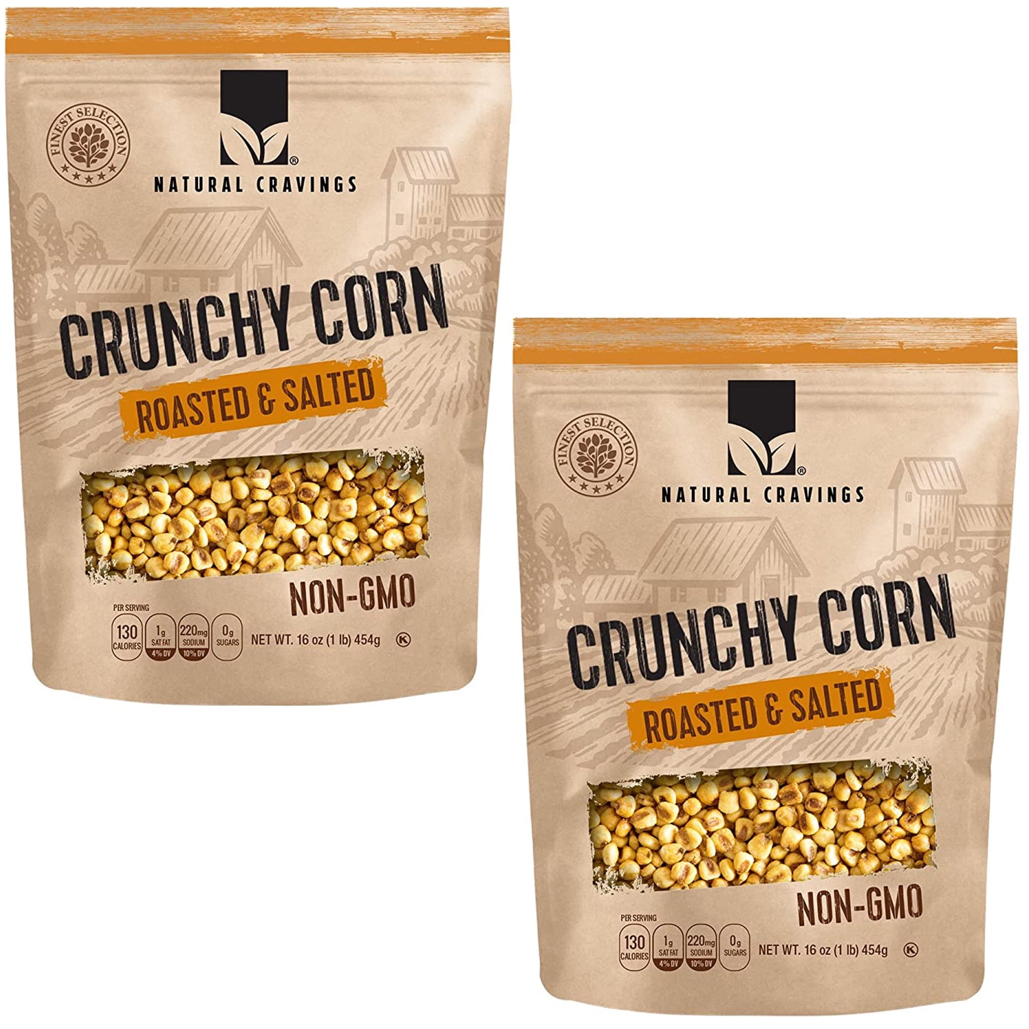 Natural Cravings Original Toasted Corn Kernels Snack in Resealable Bag ...