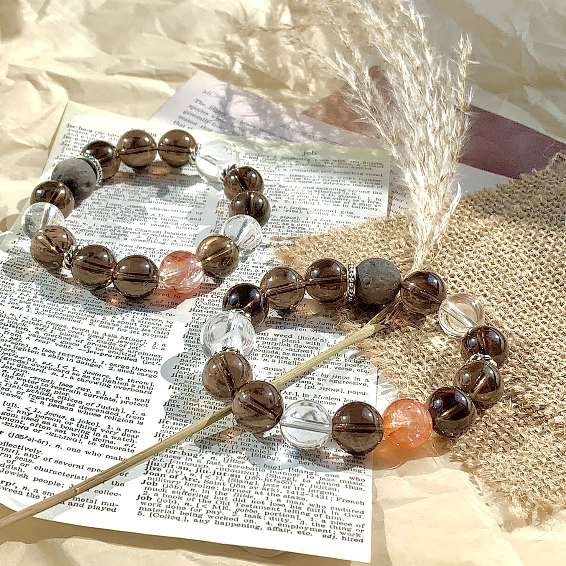 Natural Crystal Bracelet DIY Original Niche Design - Walmart.com