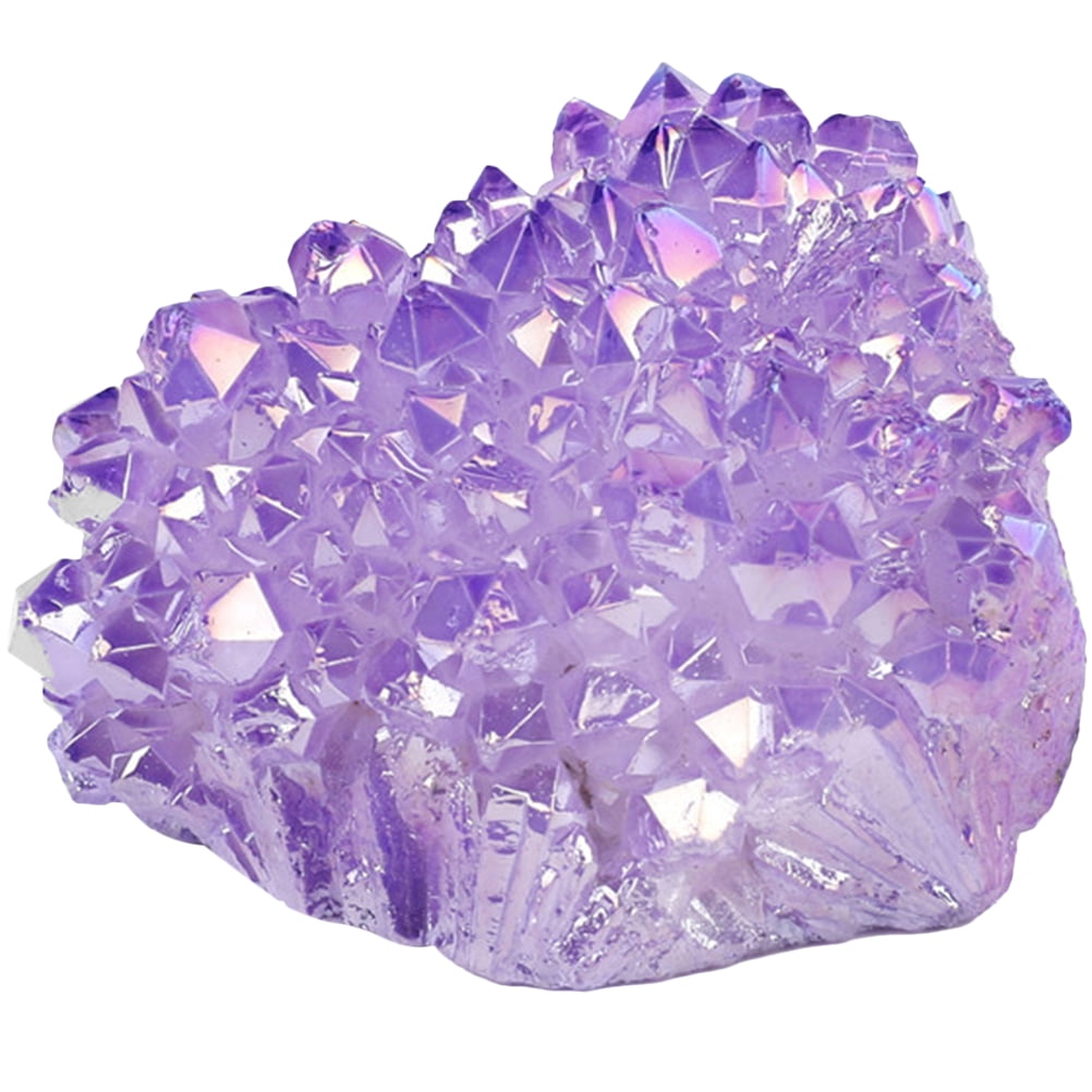 Natural Crystal Cluster Ornament Exquisite Stones Large Crystal Outdoor ...