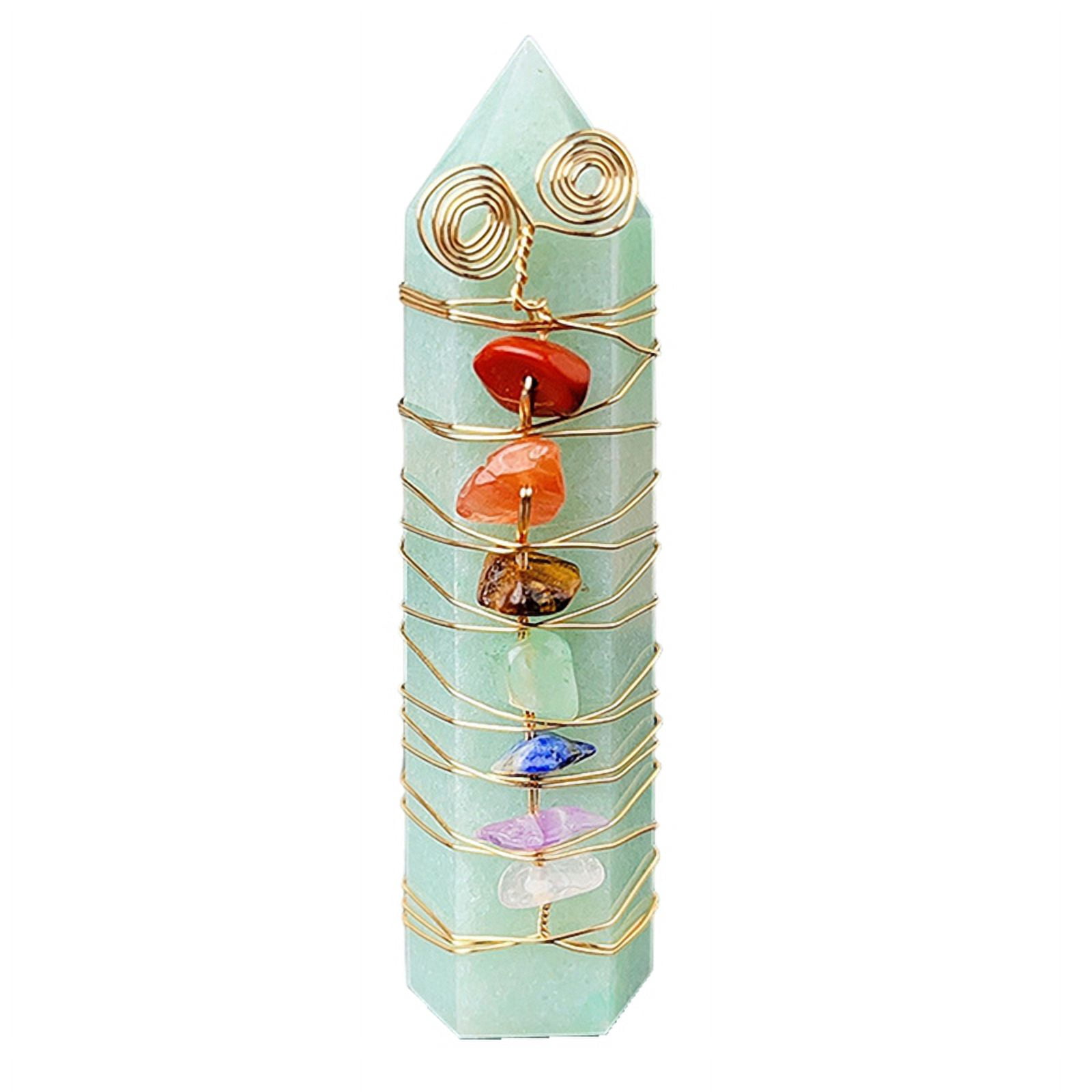 Natural Crystal Colorful Gravel Crystal Column Crystal Crafts Home ...