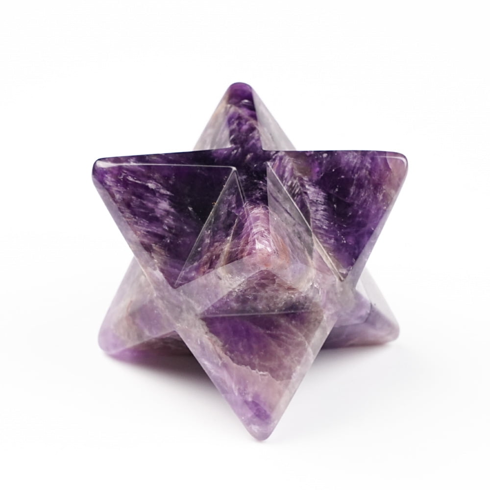 Natural Crystal Merkaba Rose Quartz, Amethyst, or Clear Quartz Star ...