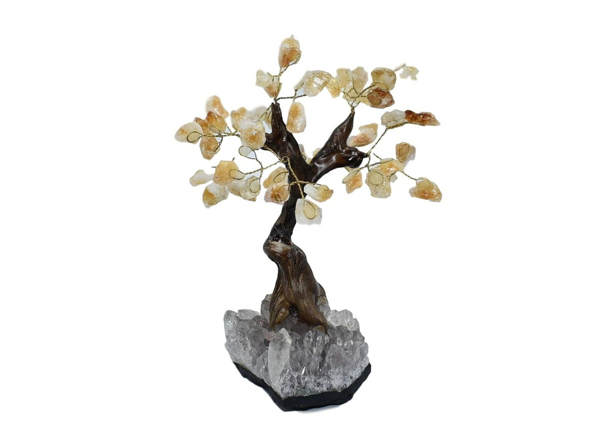 Natural Crystal Tree Decor, Desk Decor with Multicolored Mixed Stones ...