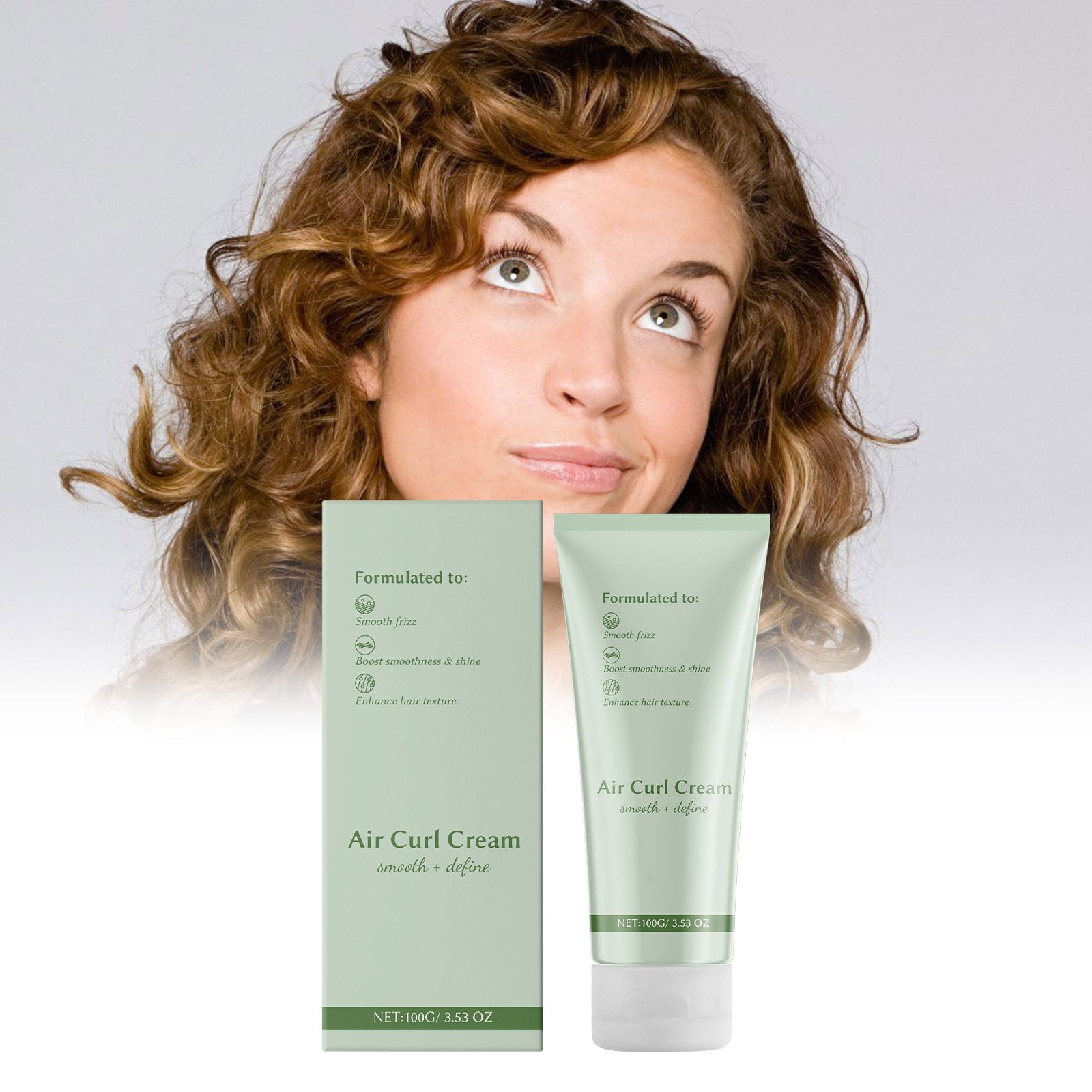 Natural Curl Styling Hair Shampooing Increase Luster Sense Of Elastic ...