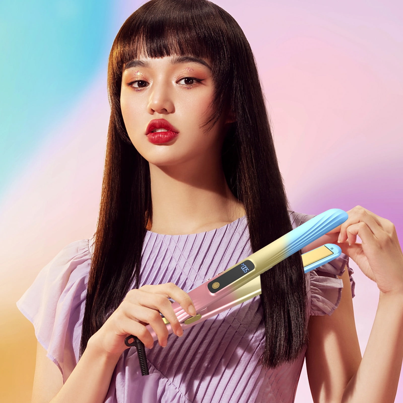 Natural Curls, Hair Curler, Curling Wand,Negative Hair Straightener ...