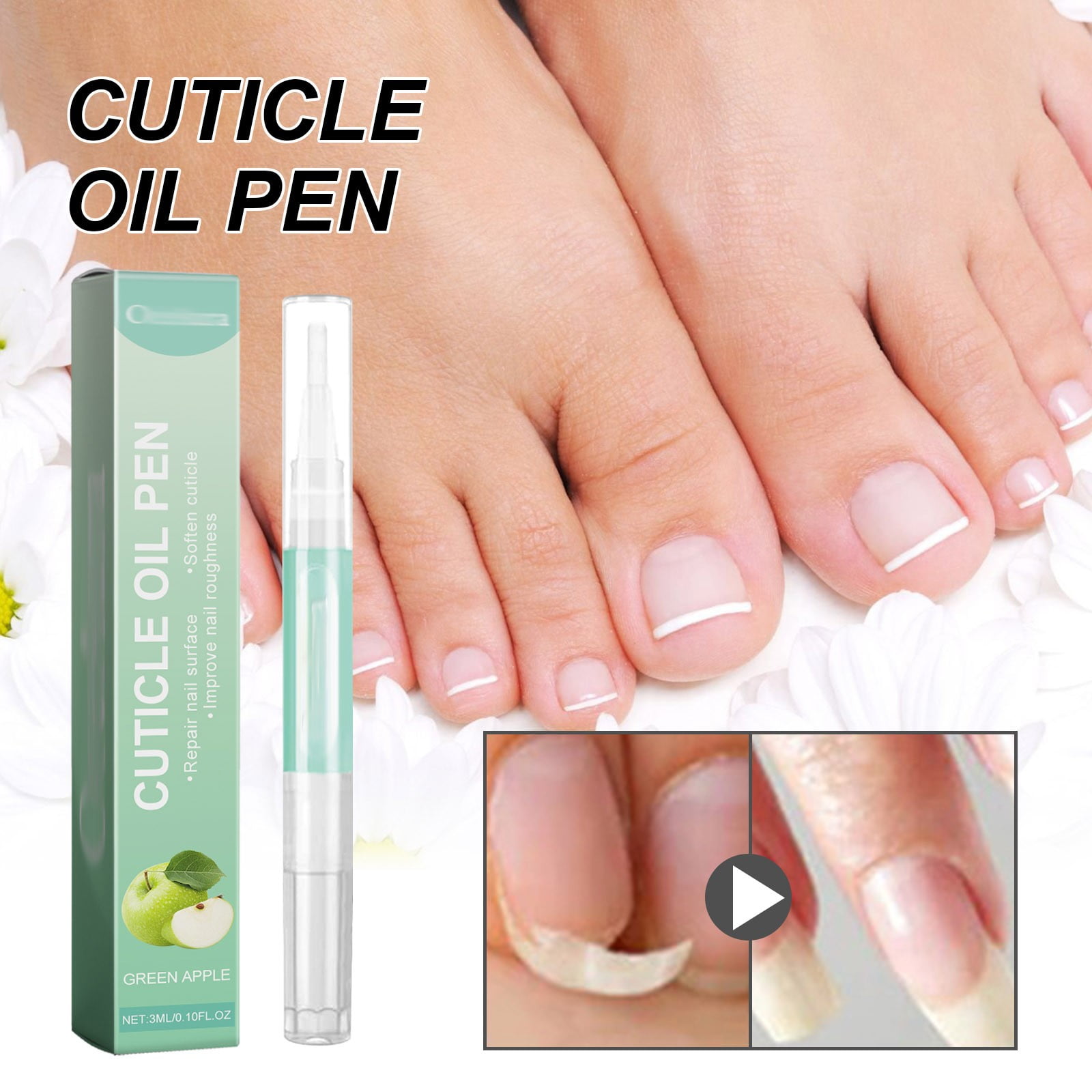 Natural Cuticle Oil Pen: 6 Colors Revitalizing Cuticle Oil For Nails ...